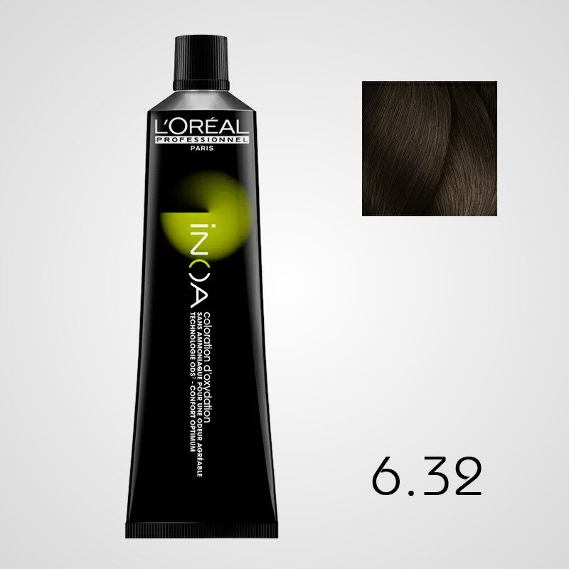 Краска для волос Inoa 6.32 60 гр L'Oreal Professionnel Inoa 6.32 60GRM VA44 Краска 60 гр