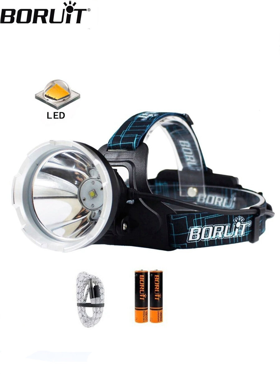 Налобный фонарь BORUiT B10