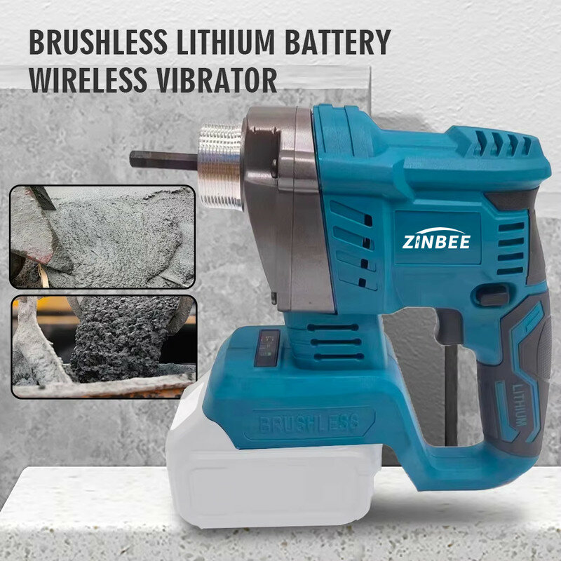 Вибратор для бетона аккумуляторный 1100Вт (Без акб, гофроящик)