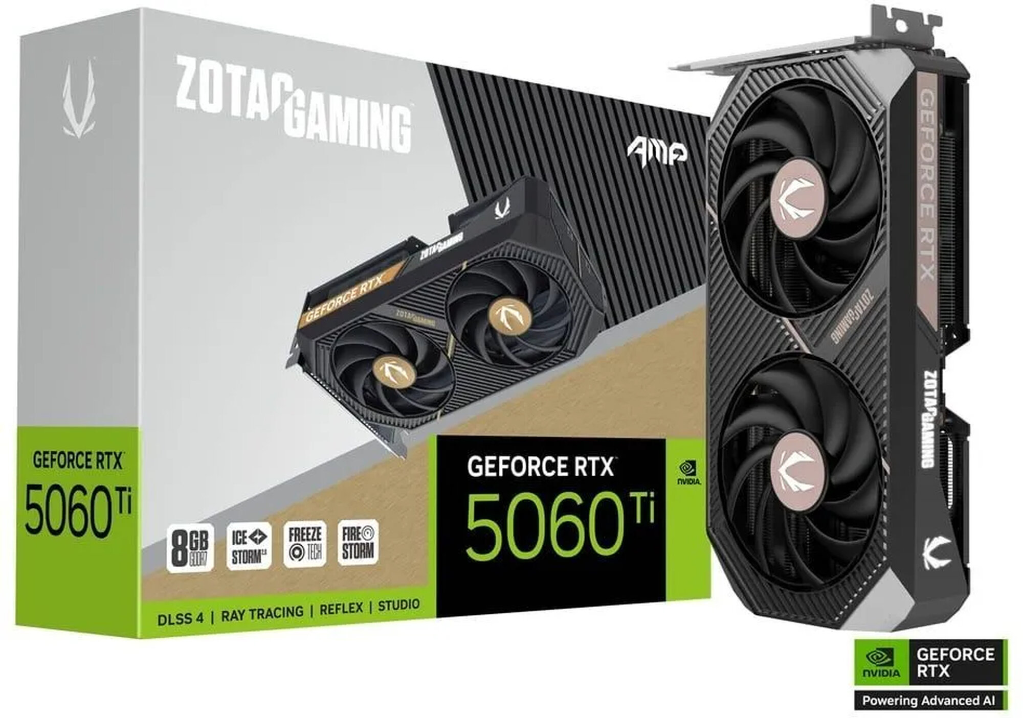Видеокарта Zotac GeForce RTX 5060 Ti AMP 8GB (ZT-B50610F-10M)
