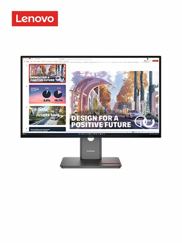 Монитор Lenovo ThinkVision P27QD-40, черный