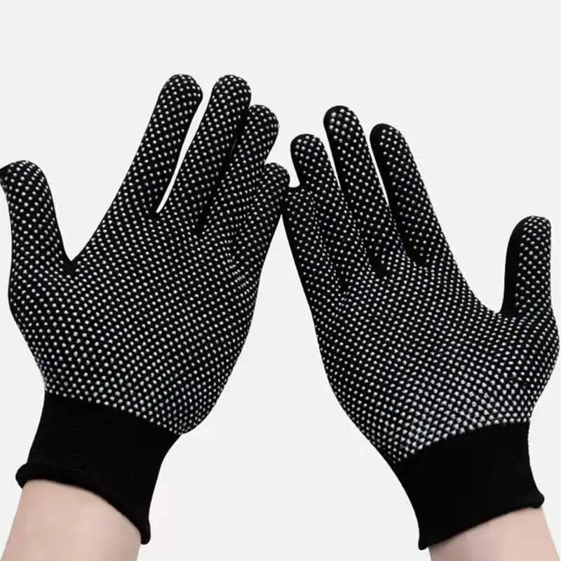 Перчатки для укладки волос, черные, 6pcs
