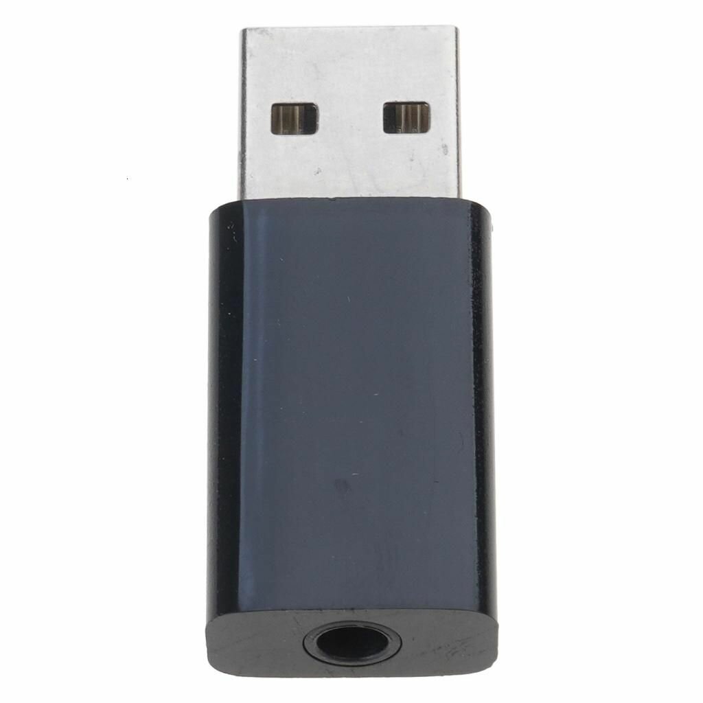 USB A и USB Type-C на 3.5 мм TRRS переходник, Черный - USB-порт