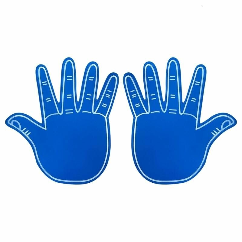 Большие поролоновые рукавицы для поддержки команды, Синий