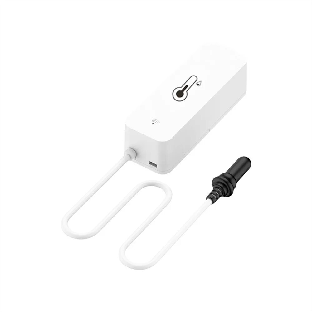 Беспроводной датчик температуры и влажности Tuya WiFi с внешним зондом и приложением для мониторинга температуры в морозильной камере, аквариуме и рыбном резервуаре.