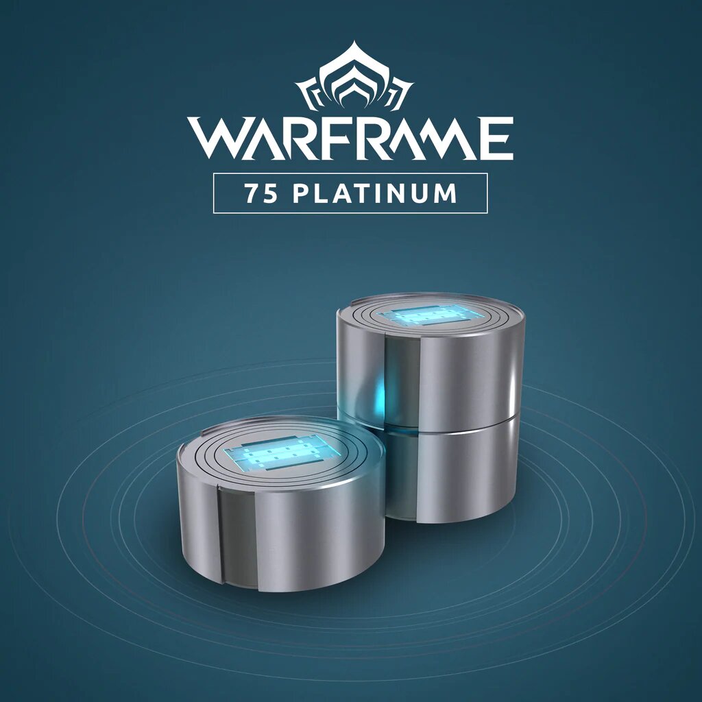 Дополнение Warframe: 75 Platinum, цифровое издание PlayStation 5, регион Турция / код пополнения баланса