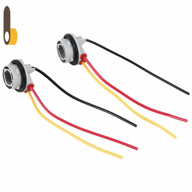 (X H V U) 2 шт. 1157 Bay15D держатель лампы P21/5 Вт адаптер база разъем пластиковые автомобильные аксессуары совместим с стоп-сигнала