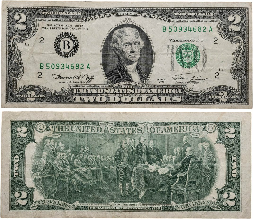 США 2 доллара 1976 Pick 461 B-Нью Йорк