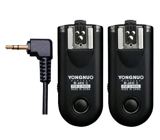 Трансивер + пульт ДУ Yongnuo RF-603C II C1 для Canon, 1 пара