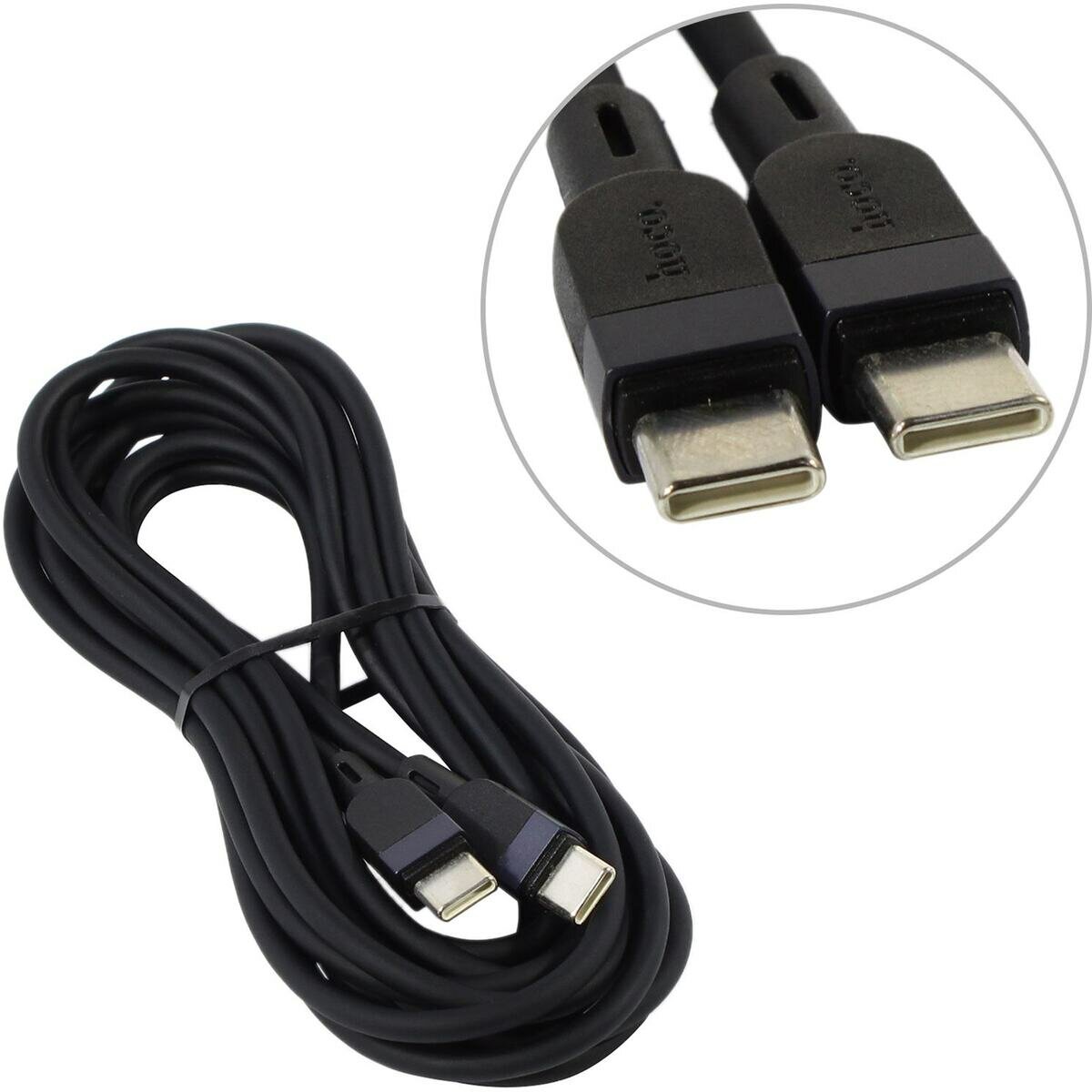 Hoco X109 Black <636377> Кабель USB-C--> USB-C 3м