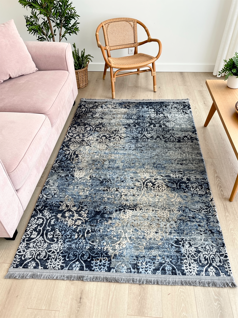 Коврик Natali's Carpets, безворсовый, комнатный, прикроватный, антискользящее латексное напыление, 114x180 см
