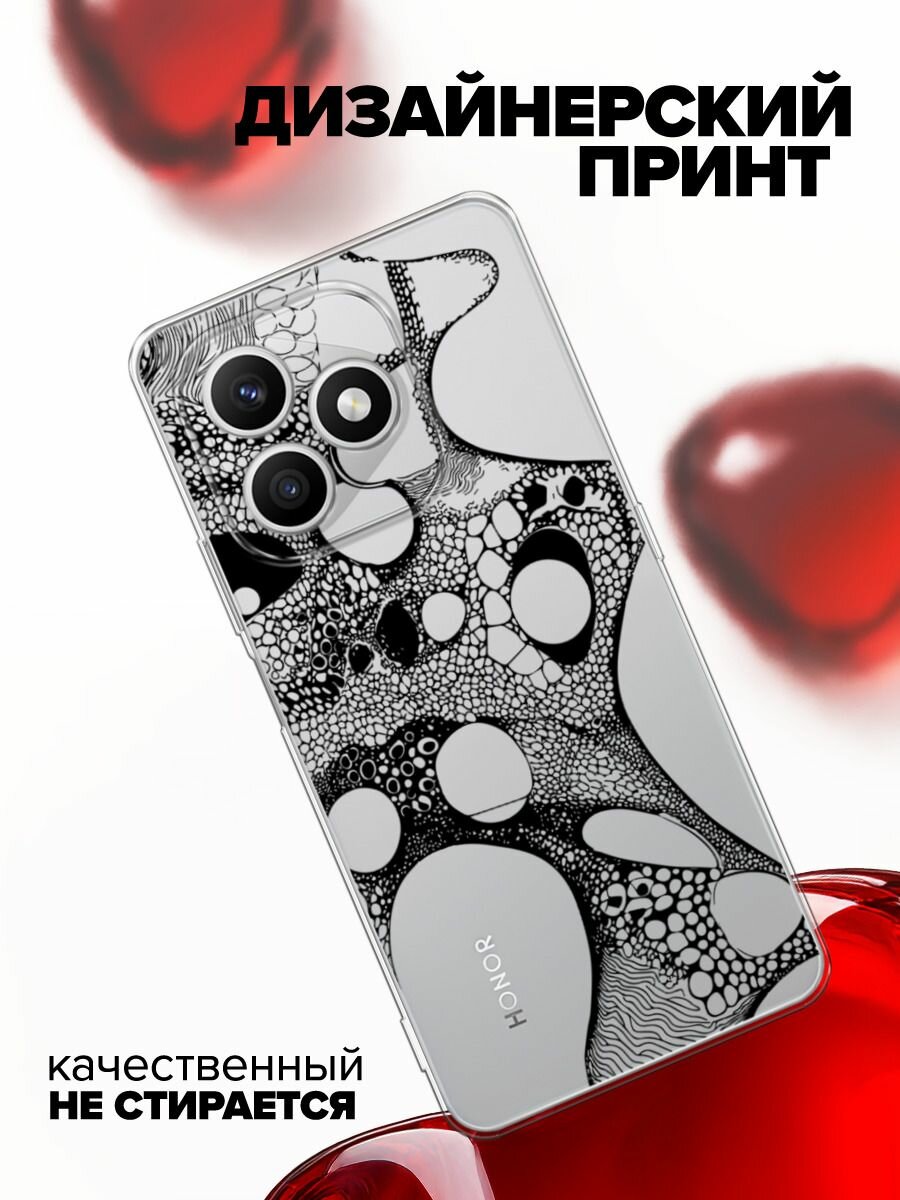 Чехол на Honor X8d / Хонор X8d с принтом Абстрактный волнистый узор — фото 1