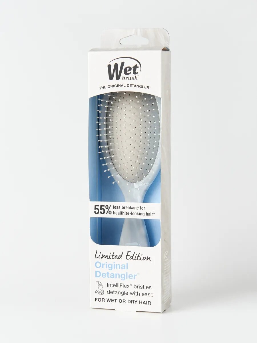WET BRUSH Щетка для спутанных волос с мраморным узором (серая)