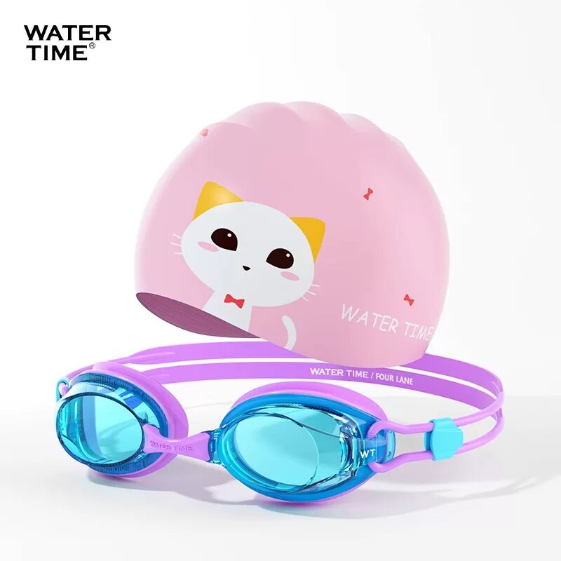 Детские очки для плавания WaterTime, профессиональные тренировки, гоночные соревнования, женские водонепроницаемые и