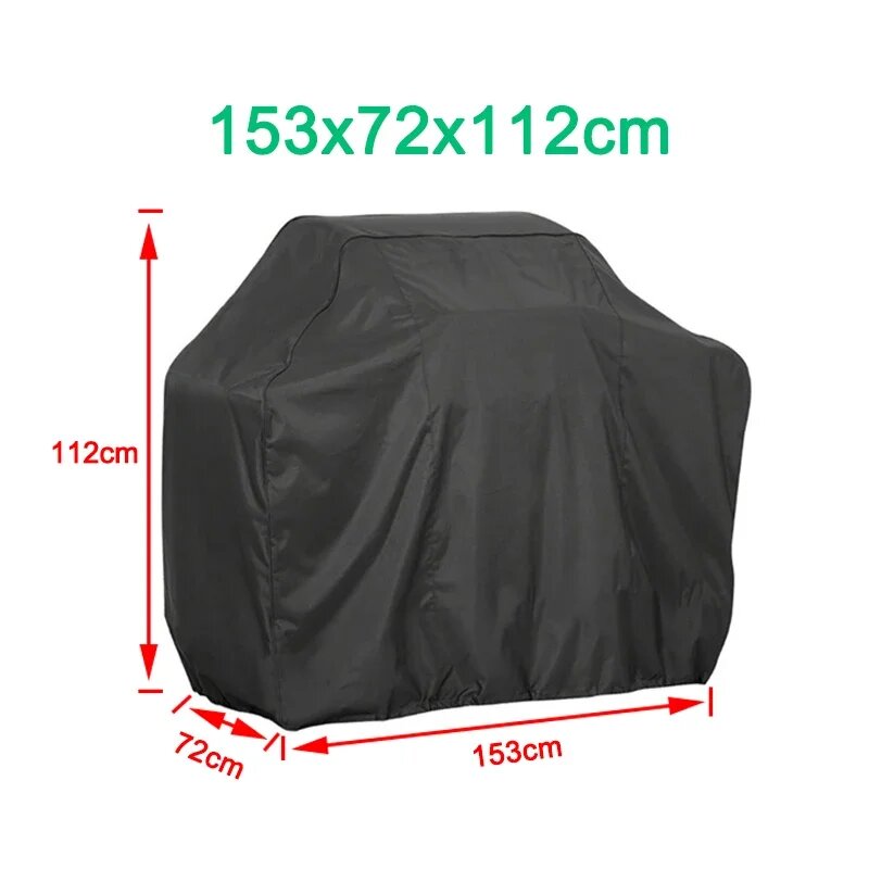 Чехол для гриля 153x72x112cm, черный