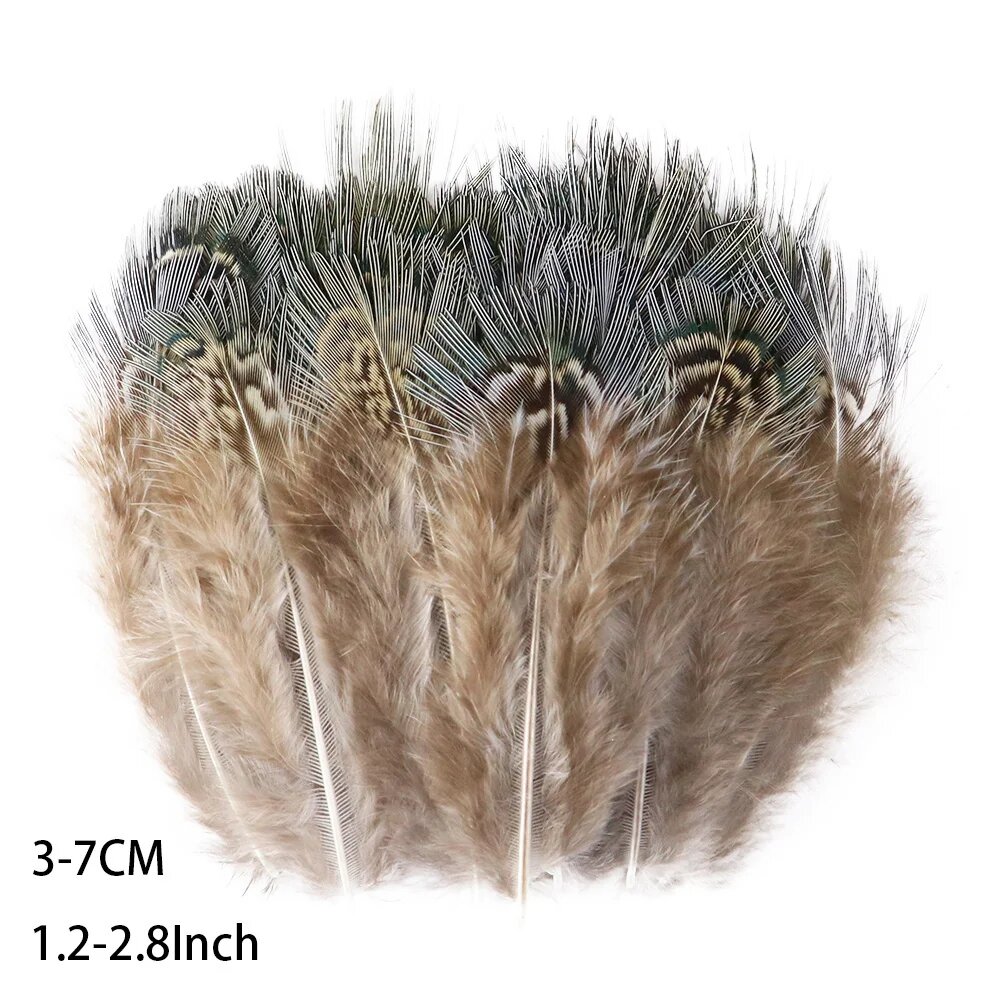 Натуральные перья фазана 100 шт. Plumas lv mei