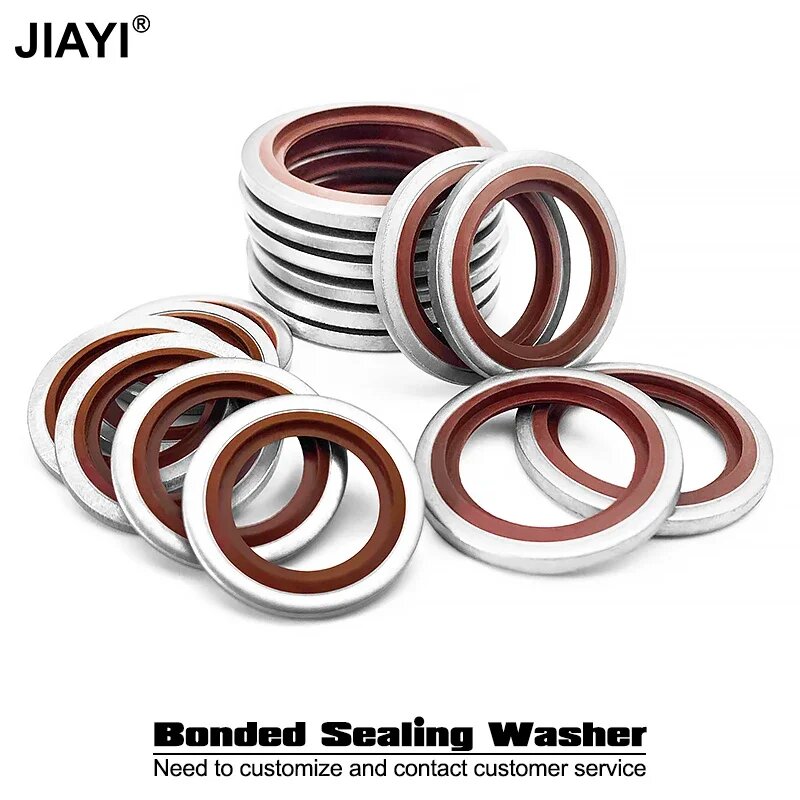 Уплотнительные прокладки Bonded Washer G1/8~G2, Carbon Steel-FKM, 28.58x21.5x2.5(