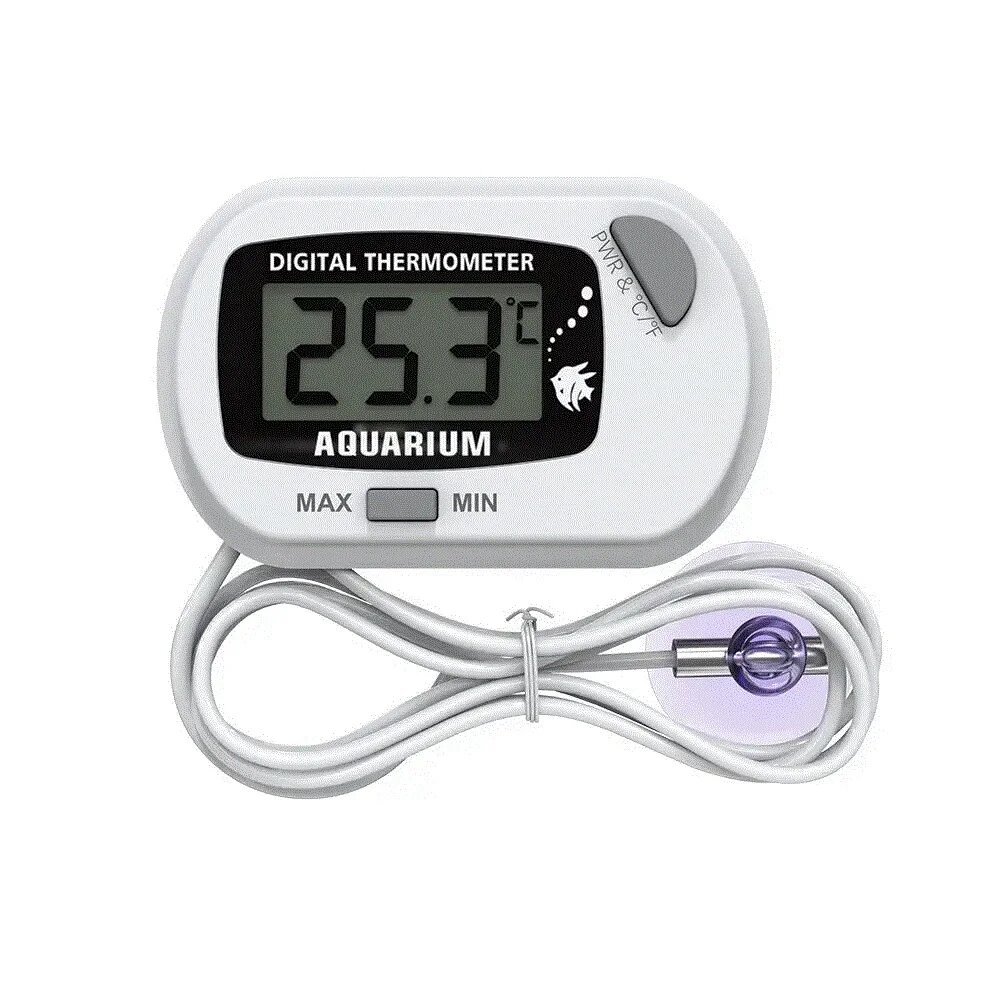Цифровой аквариумный термометр белый, -50℃ - 70℃