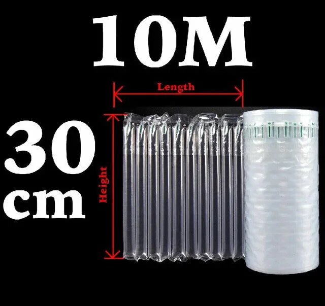 Надувные пузырчатые мешки для упаковки H 30cm X L 10M