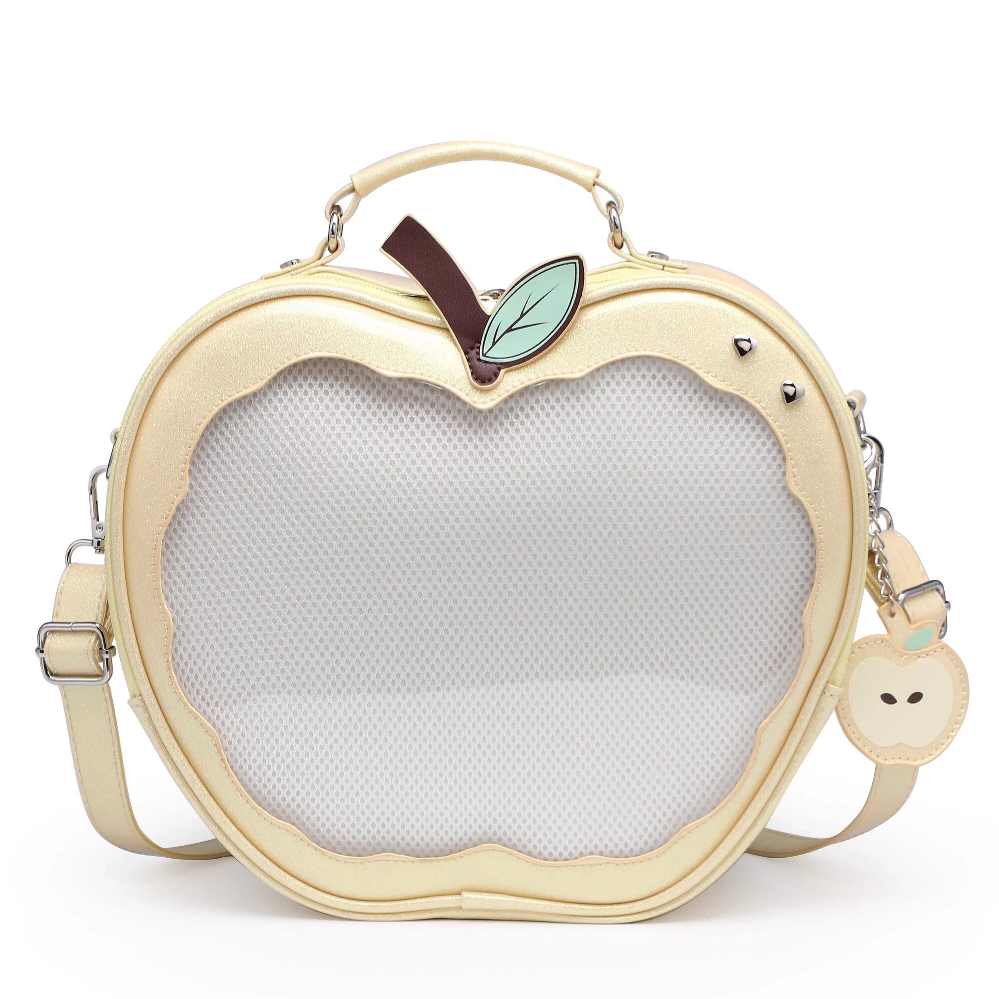 Сумка-мессенджер Apple, бледно-желтый, L