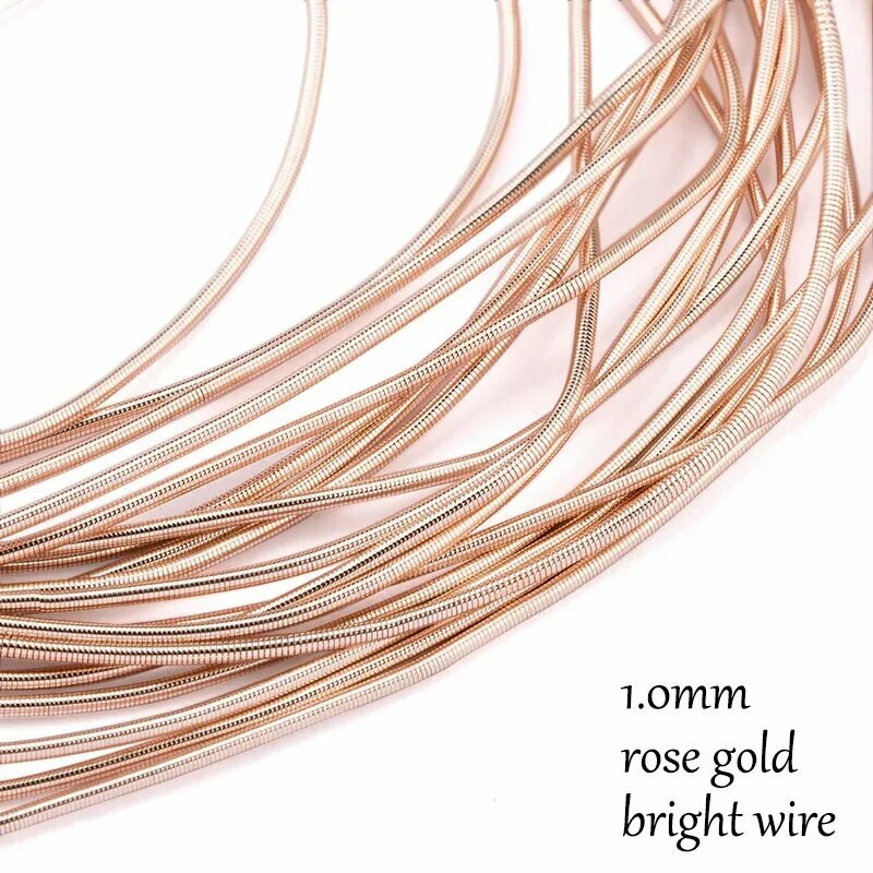 Проволока rose gold 1.0mm для бижутерии