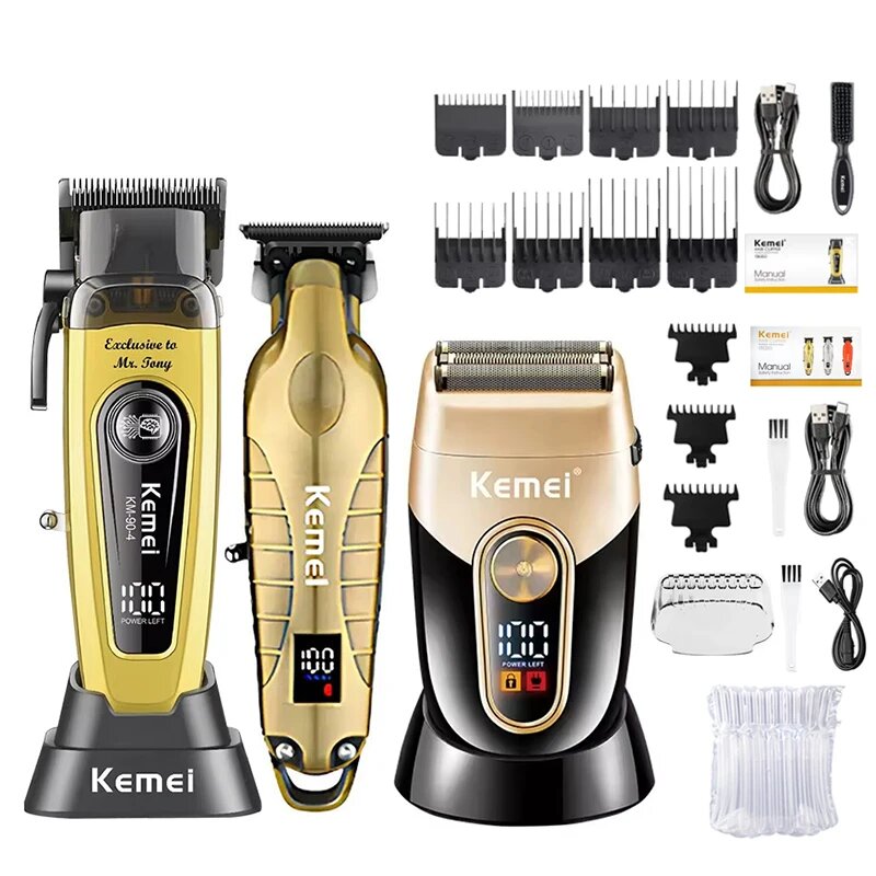 Электрический триммер для волос Kemei KM-90-4, KM-2293 Kit3-no box