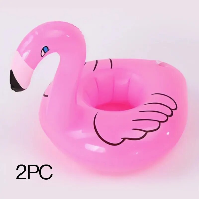 Розовые надувные подстаканники Flamingo 2 шт.