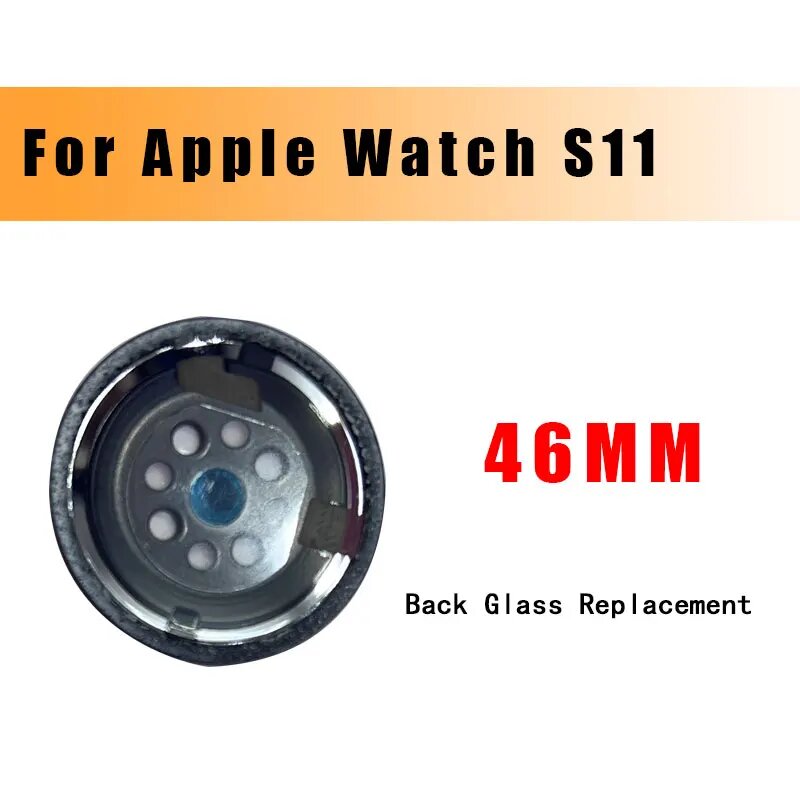 Оригинальная задняя стеклянная крышка для Apple Watch Series 10 11 42 мм 46 мм GPS/LTE, запасные части для замены заднего стекла