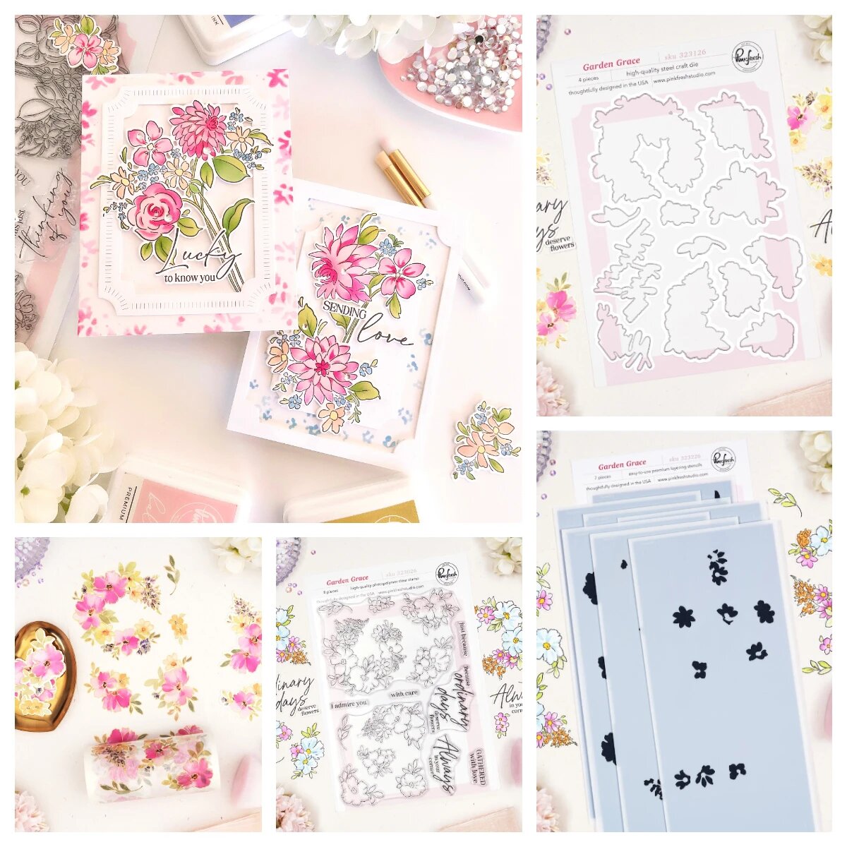 Металлические вырубные формы Celebrate in Blooms Blooming Daydream для Розовый, M7990A set-4