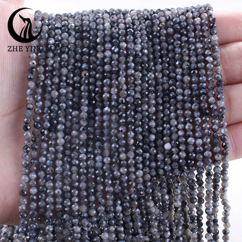 Zhe Ying черные турмалиновые бусины 4 мм 184Black labradorite