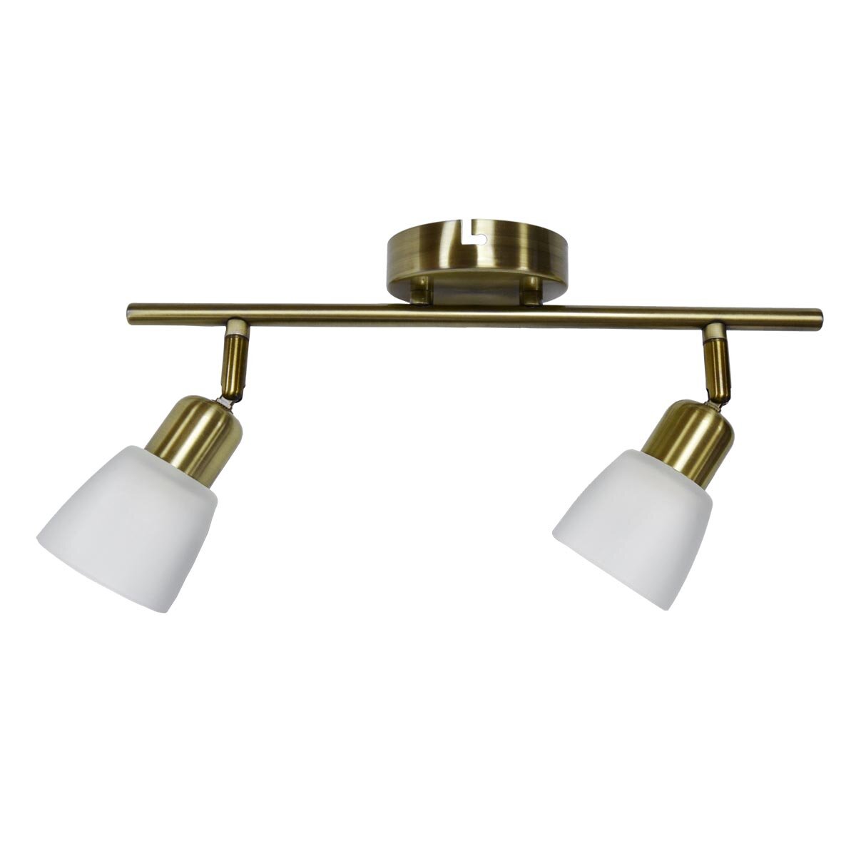 Светильник настенный, спот, 2018 - 2 AB/WT E14 2х40W бронза/бел VERNER LIGHTING