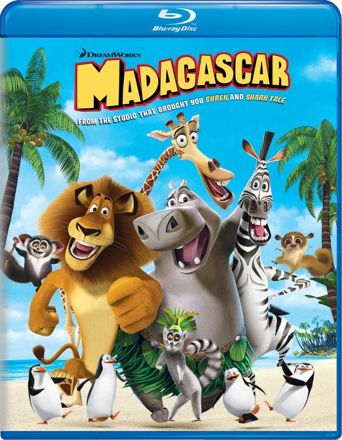 Мадагаскар (1+2+3) + Пингвины Мадагаскара Blu-ray (блю рей)