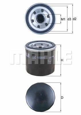Фильтр масляный Knecht OC 1566 (KIA, MAZDA, MITSUBISHI, NISSAN)
