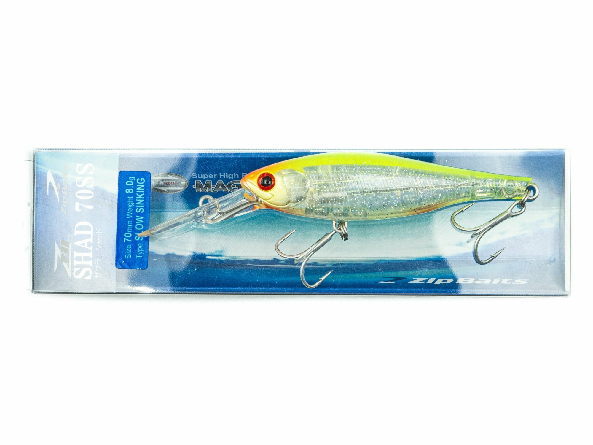 Воблер ZipBaits ZBL Shad 70SS, 8 г, #476 Boso Chart