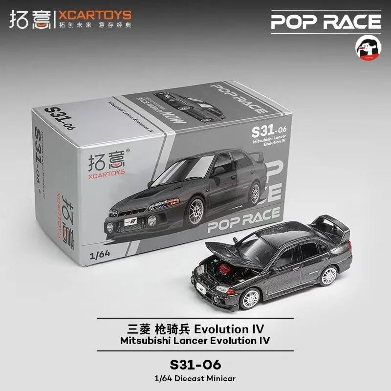 Машинка металлическая модель POP RACE 1:64 Mitsubishi Lancer Evolution IV