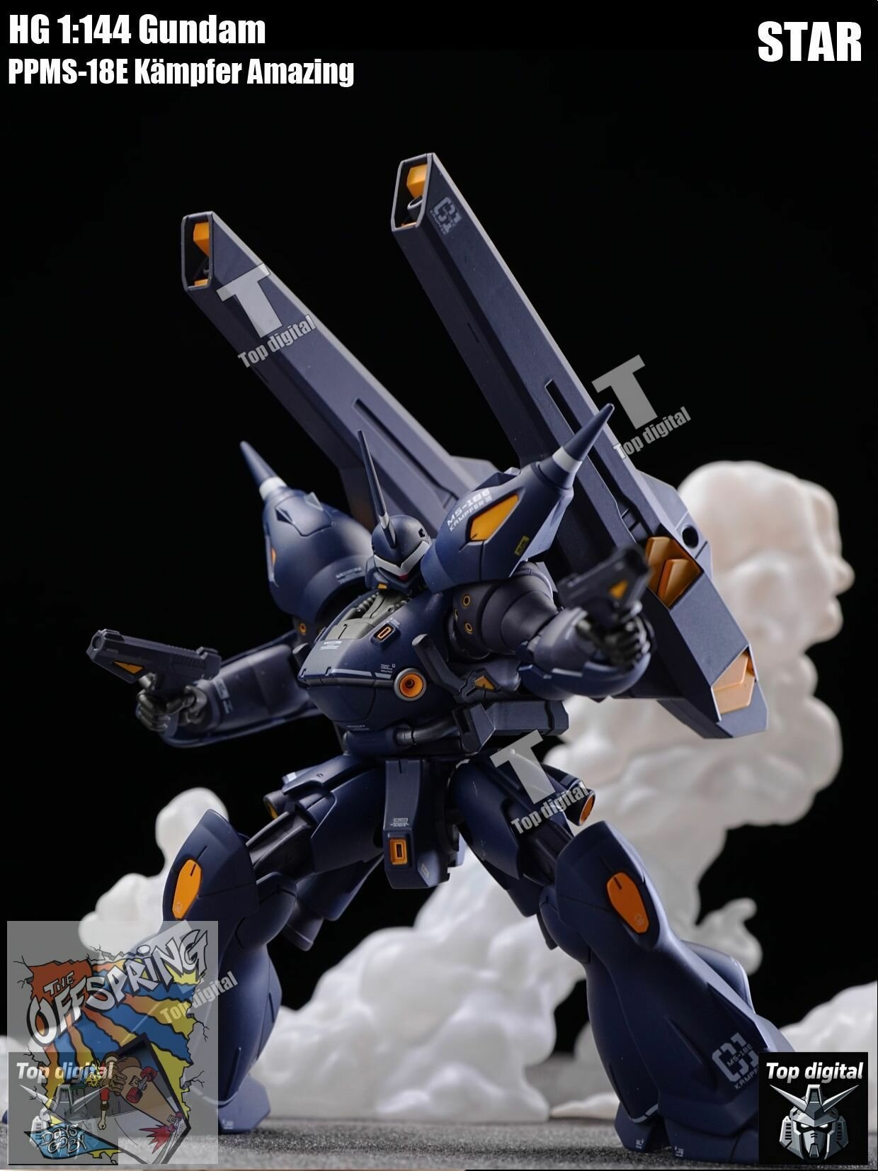 Сборная Игрушечная фигурка модель HG 1:144 Gundam PPMS-18E Kampfer Amazing, Высококачественная модель, Поставляется с бесплатными наклейками и кронштейнами