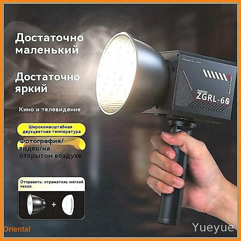 Ulanzi RL60 COB Портативный светодиодный видеосвет мощностью