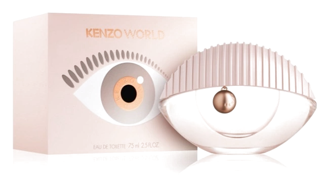 Женская туалетная вода Kenzo World Eau De Toilette 75 мл - Кензо Ворлд Розовый флакон