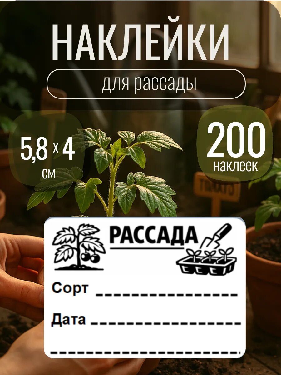 Наклейки для рассады