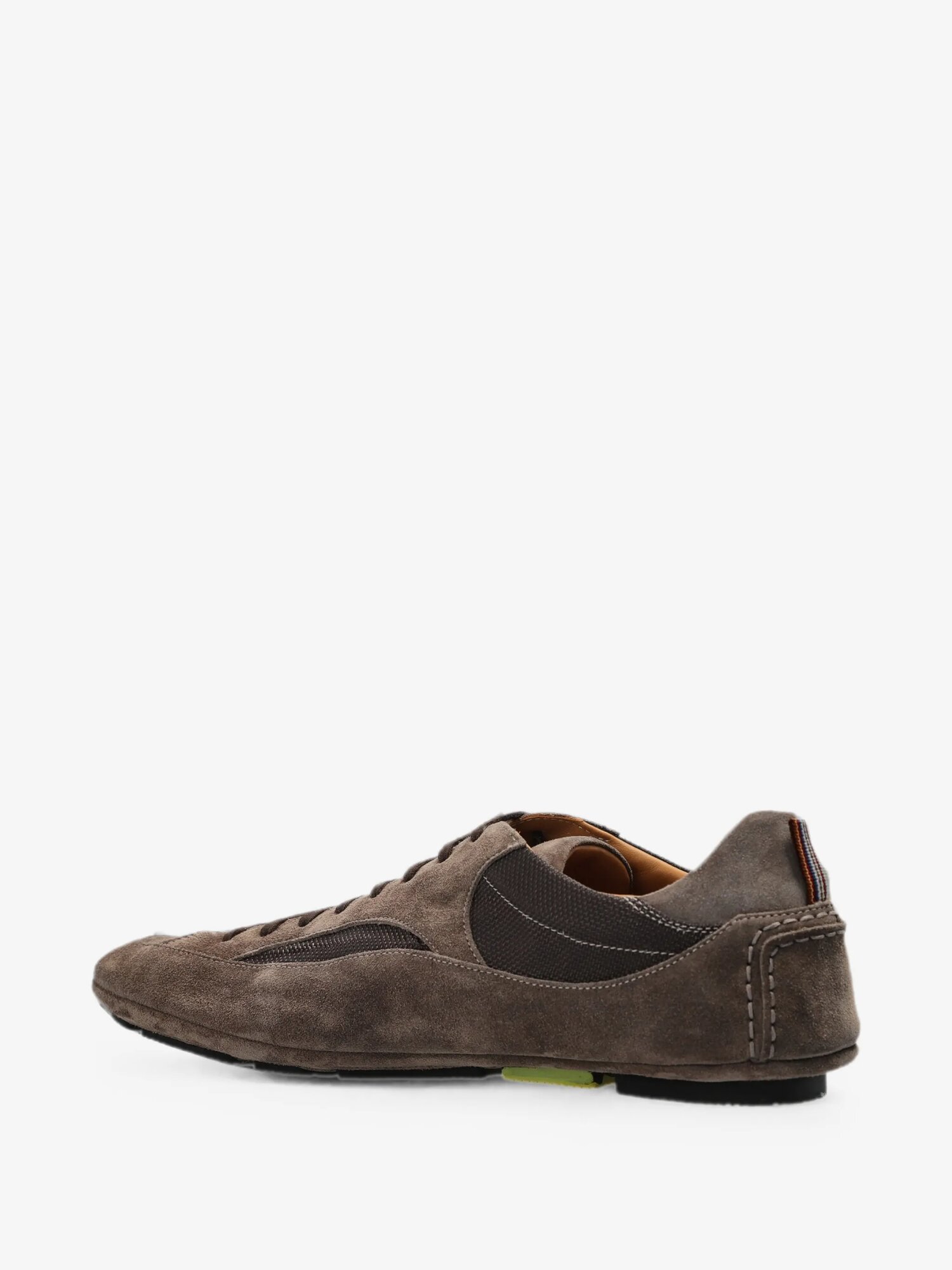 Кроссовки Paul Smith Ddark taupe Marini trainers, размер 11, коричневый/серый/оранжевый — фото 1