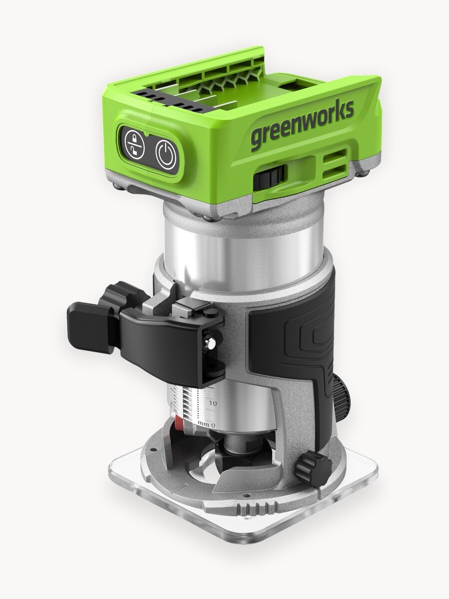 Фрезер кромочный Greenworks 24V, б/щет, без АКБ и ЗУ
