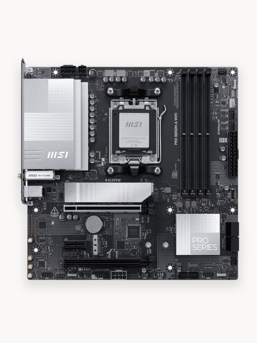Материнская плата Msi PRO B850M-A WIFI (AM5, mATX)