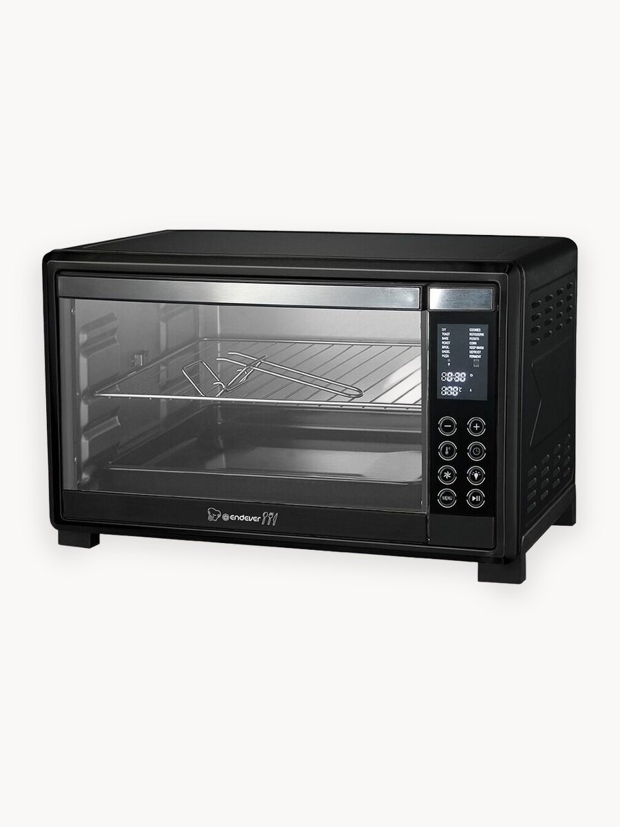 Мини печь электрическая ENDEVER Danko-4045, 2000 Вт, духовка электрическая настольная 45 л, конвенция, 40-230 градусов