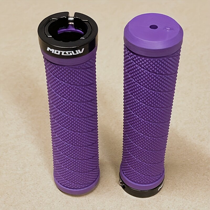 Грипсы велосипедные нескользящие для руля и ручек тормоза и переключения, фиолетовые, 1 пара