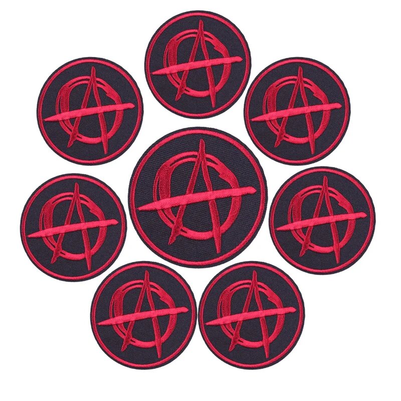 Нашивки ПUNK/ROCK, цвет PE4195CT, 10 шт.