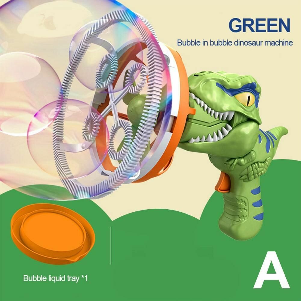 Пистолет для мыльных пузырей/Полуавтоматический для изготовления пузырей динозавров/детские игрушки