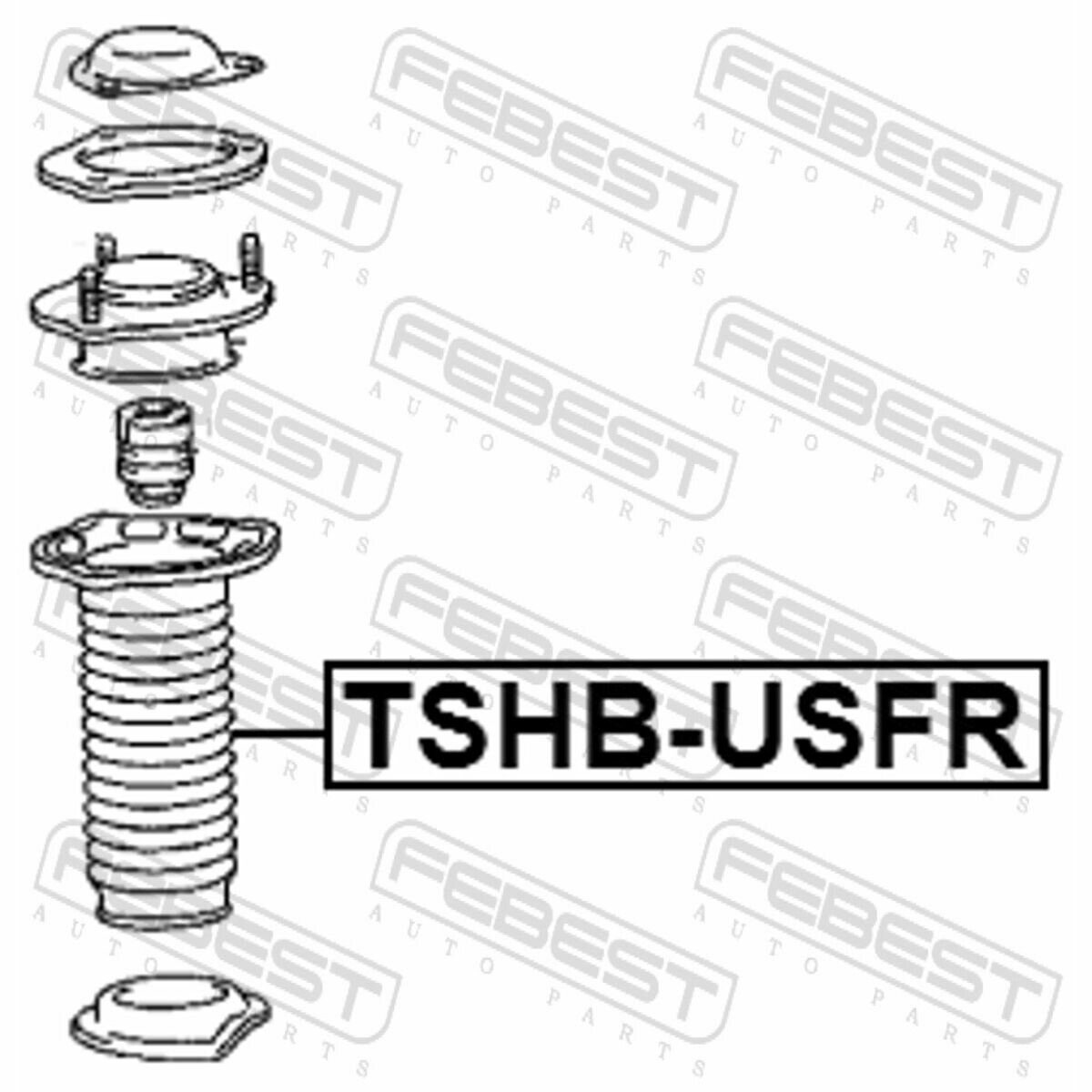 Пыльник Заднего Амортизатора(Febest Tshb-Usfr)