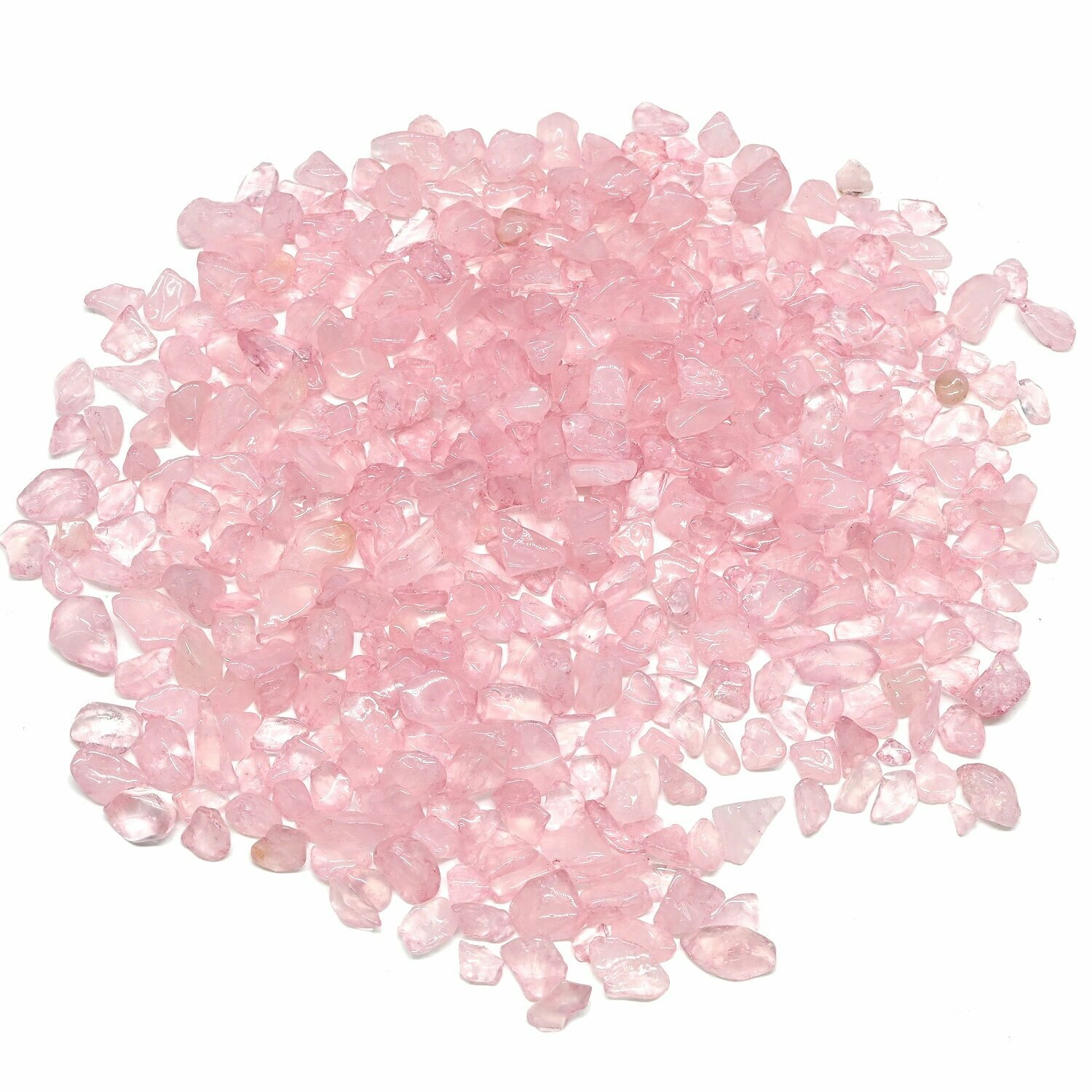 Розовый кварц галтовка фракция 5-10мм, упаковка 100г .