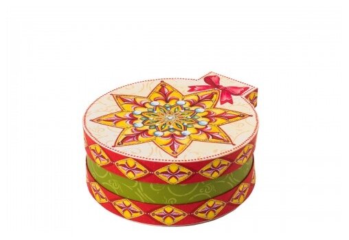 **НГ ПодарочнаяКоробка(ФениксПрезент) Звезда [22х18х7] (78477)