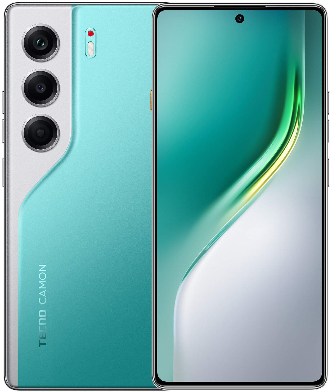 Смартфон Tecno CAMON 40 8/256 Гб зеленый, серебристый